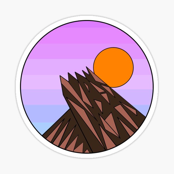 "Red Rocks Design" Sticker for Sale by ModernNature | Redbubble