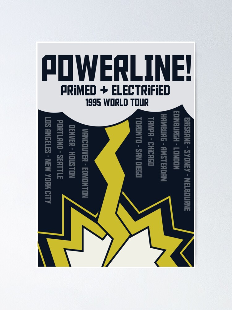 "Powerline World Tour" Poster for Sale by espanameg | Redbubble