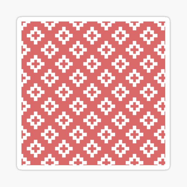 "aztec diamond pattern" Sticker by ImagineKaye | Redbubble
