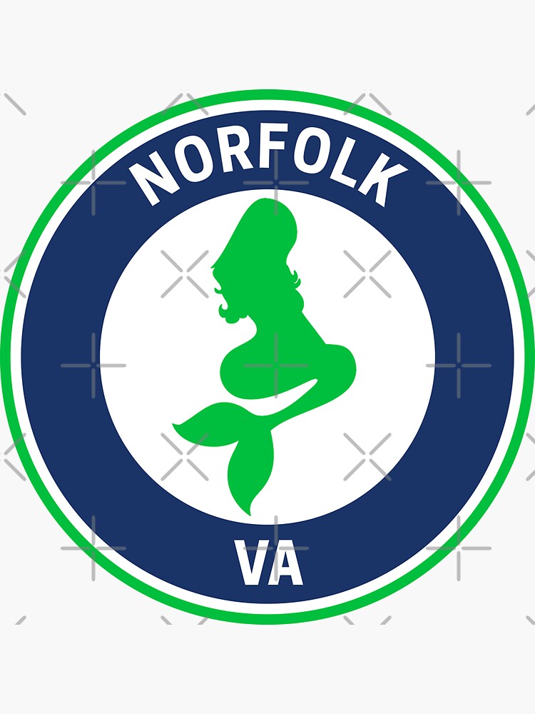 "Vintage Norfolk Virginia" Sticker for Sale by fearcity | Redbubble