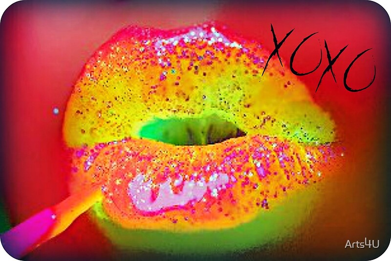 "Lips on Fire" by Arts4U | Redbubble