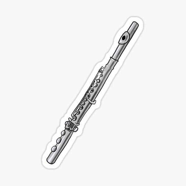 "Flute" Sticker by cu-b3 | Redbubble