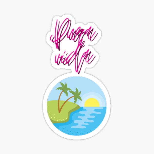 "Pure Life. Costa Rica." Sticker by yyrom445 | Redbubble