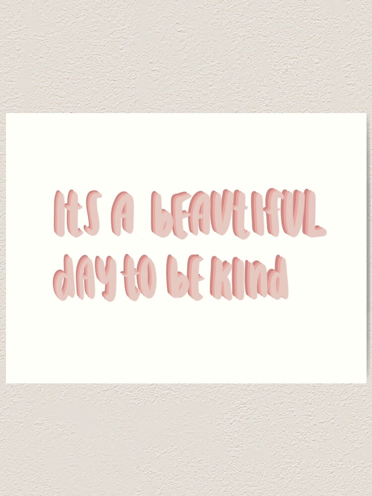 "Pink aesthetic kindness stickers " Art Print for Sale by Kpueschel ...