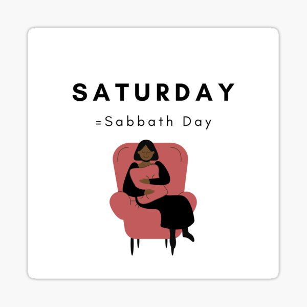 "Saturday " Sticker for Sale by Berenicelee23 | Redbubble