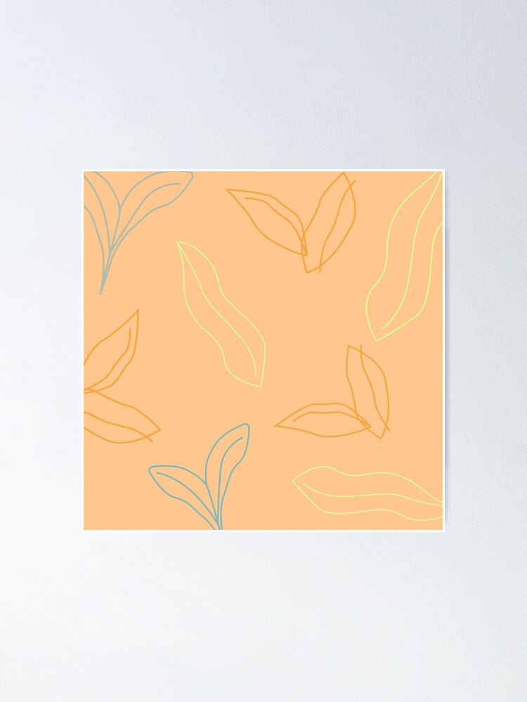 "Neon Orange Pattern" Poster by purplechhim | Redbubble