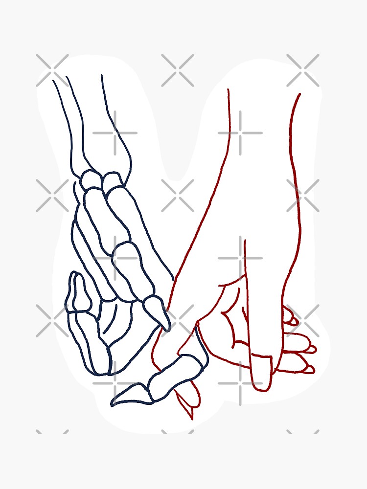 "Holding Hands With Death" Sticker for Sale by KodiSkye | Redbubble