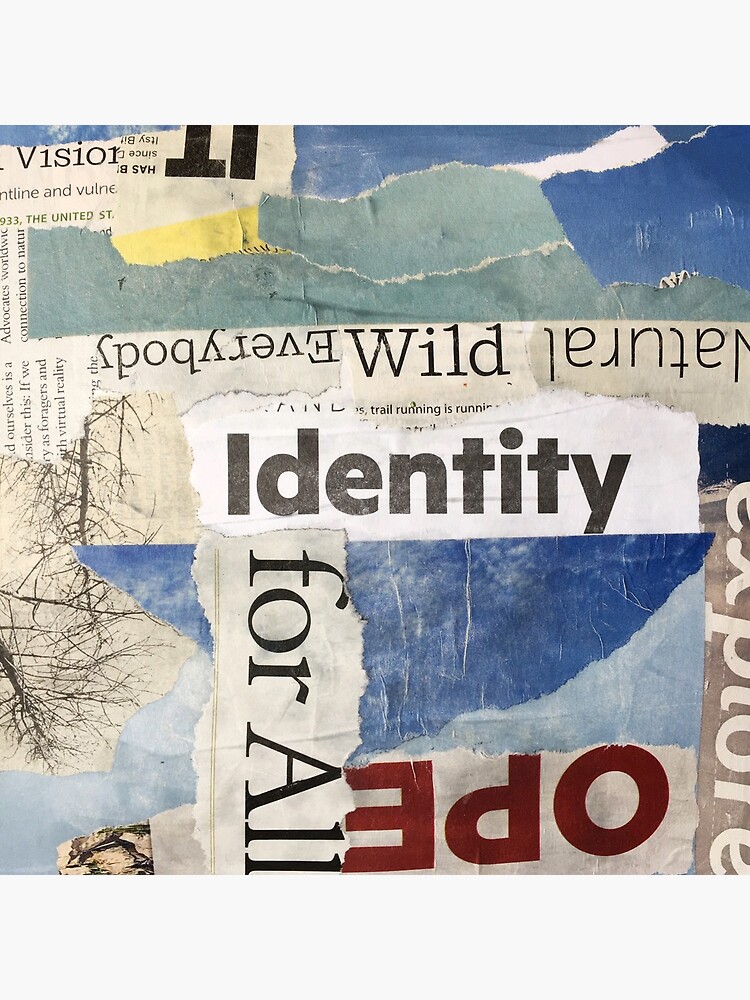 "Modern Abstract Collage Design Typography" Poster for Sale by ...