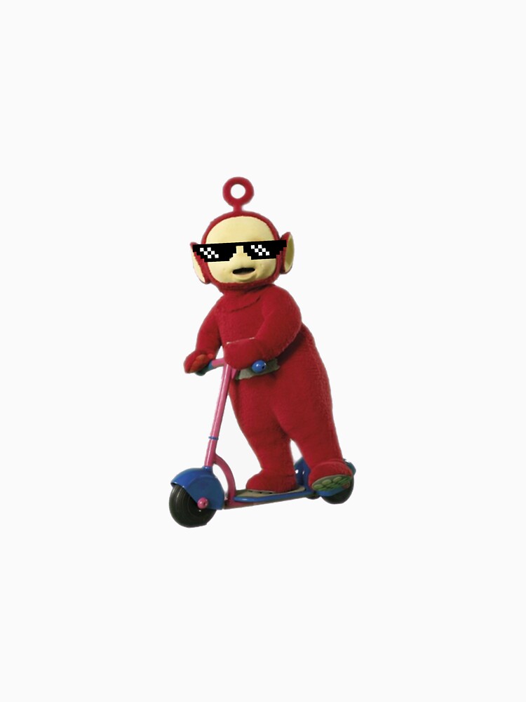 "Gangster Teletubbie Po on a Scooter" T-shirt for Sale by AmeliaBurrito ...