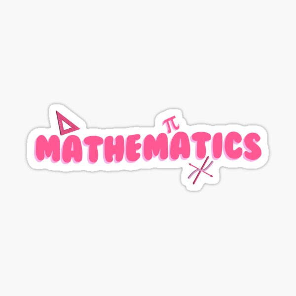 "Mathematics Label" Sticker for Sale by ncfdesigns | Redbubble