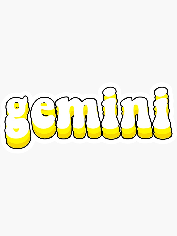 "Gemini" Sticker by GabbyzStickerz | Redbubble