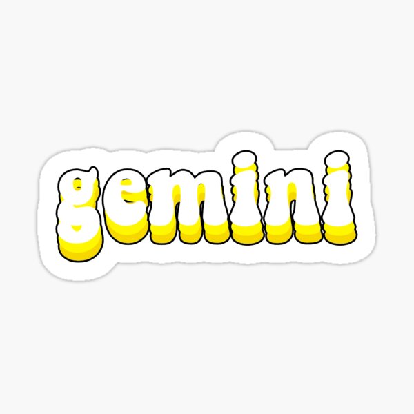 "Gemini" Sticker by GabbyzStickerz | Redbubble