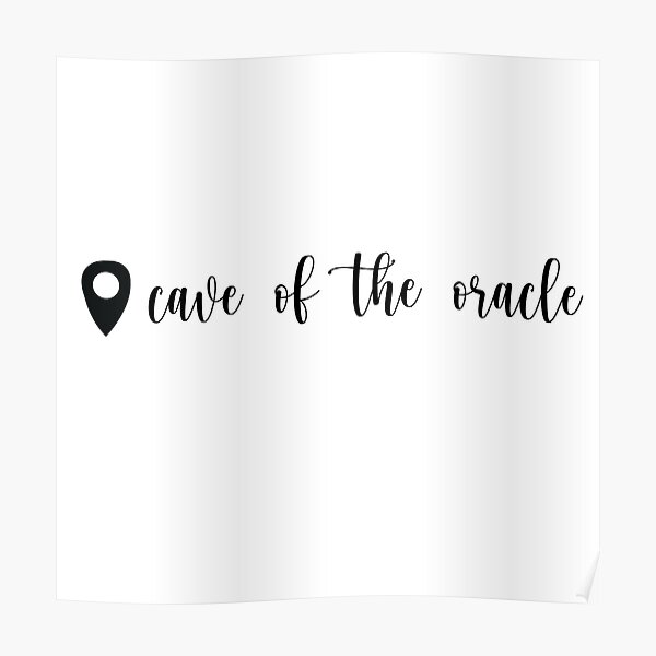"Cave of the Oracle Location " Poster for Sale by SophiaK-Media | Redbubble