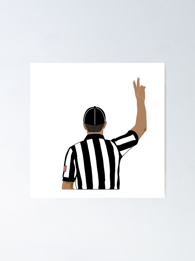 "Football Referee" Poster for Sale by Mitten-Zebra | Redbubble
