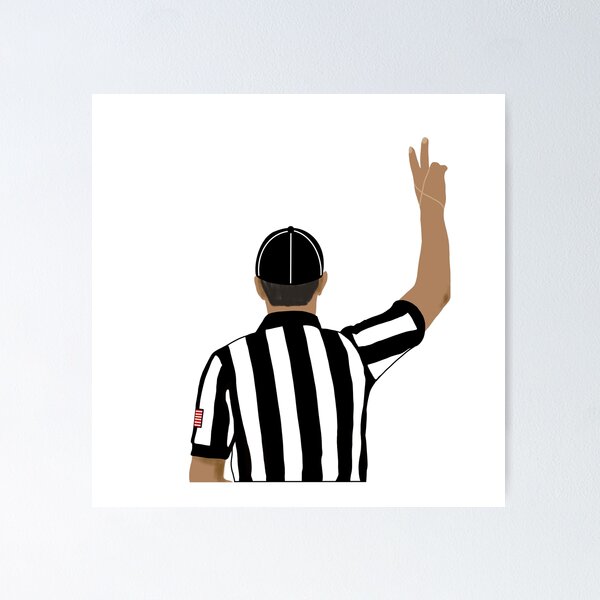 "Football Referee" Poster for Sale by Mitten-Zebra | Redbubble