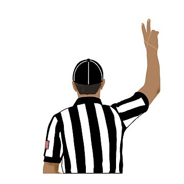 "Football Referee" Sticker for Sale by Mitten-Zebra | Redbubble