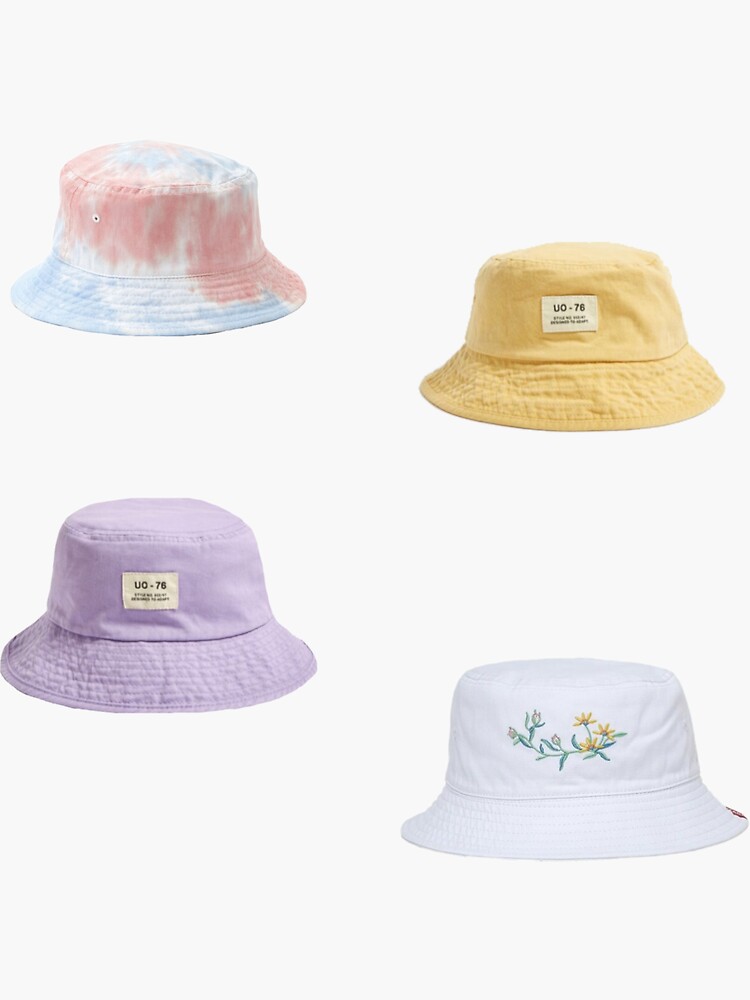 "bucket hat sticker pack" Sticker for Sale by kwenadie | Redbubble