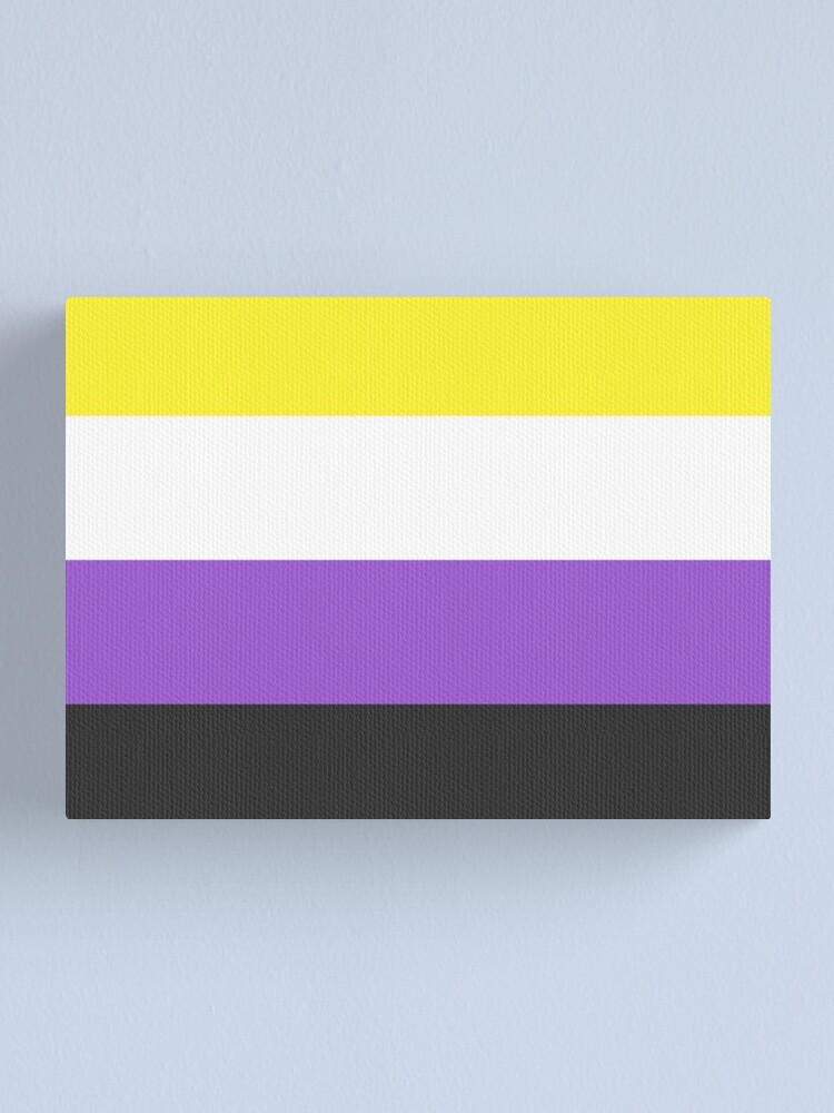 "Non-binary pride flag" Canvas Print by swampmaster | Redbubble