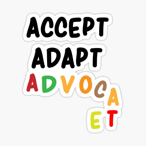 "ACCEPT" Sticker for Sale by Alae99 | Redbubble