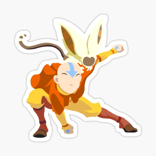 "Aang, Avatar: The Last Airbender" Sticker by Jleerobin | Redbubble