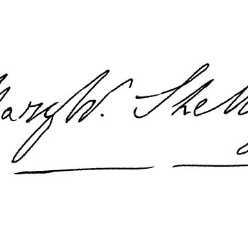 "Mary Shelley Signature" Sticker for Sale by rosegardenart | Redbubble