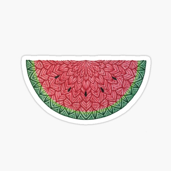 Art & Collectibles Watermelon Sticker Design Flower Sticker watermelon ...