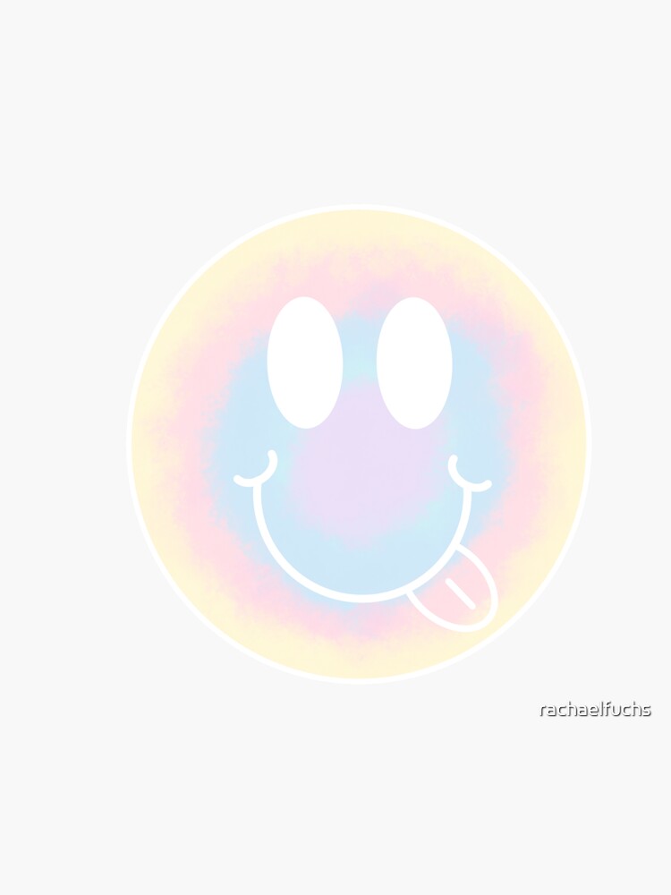 "Pastel Smiley Face " Sticker for Sale by rachaelfuchs | Redbubble