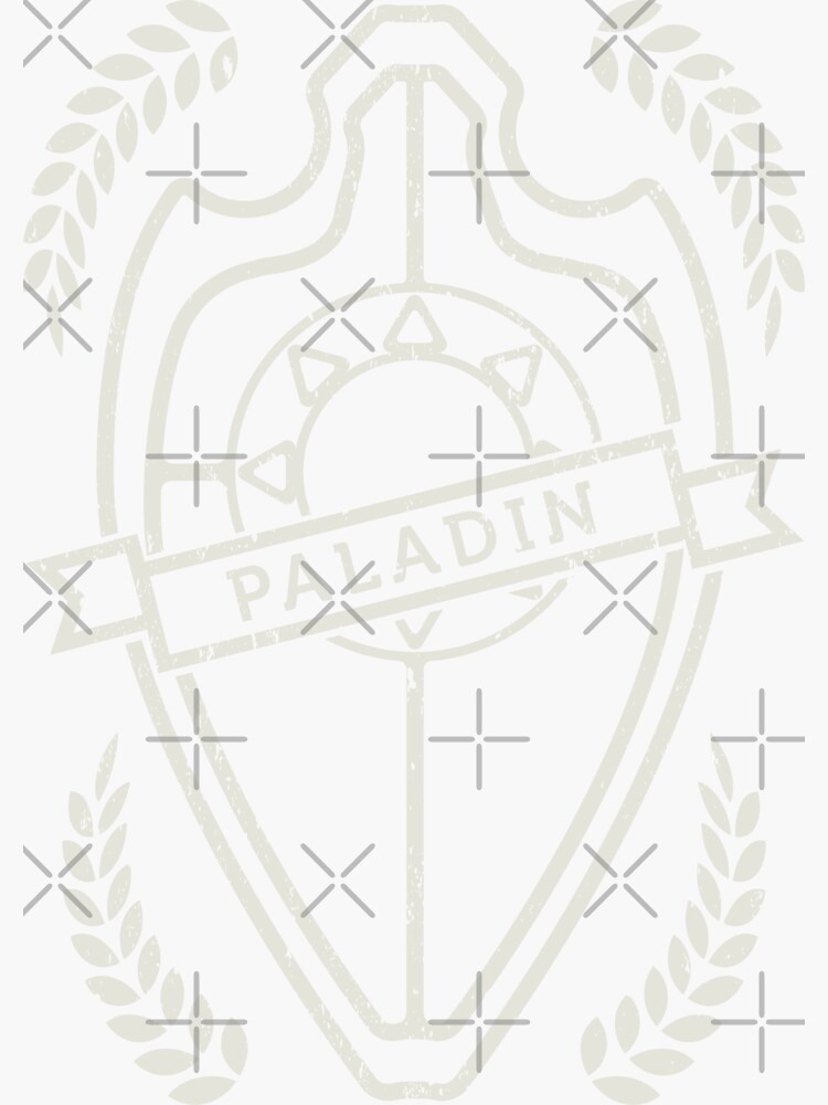 "Paladin" Sticker for Sale by cvickersdesign | Redbubble