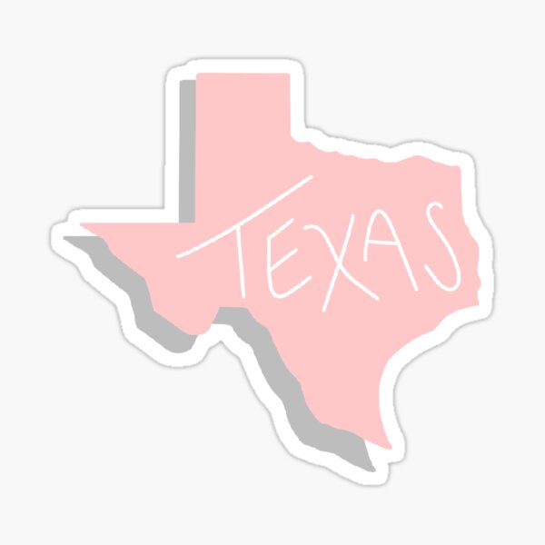 "texas pink" Sticker for Sale by wendyw000 | Redbubble