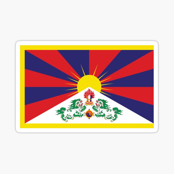 "Tibetan National Flag" Sticker for Sale by TenzinShikha | Redbubble