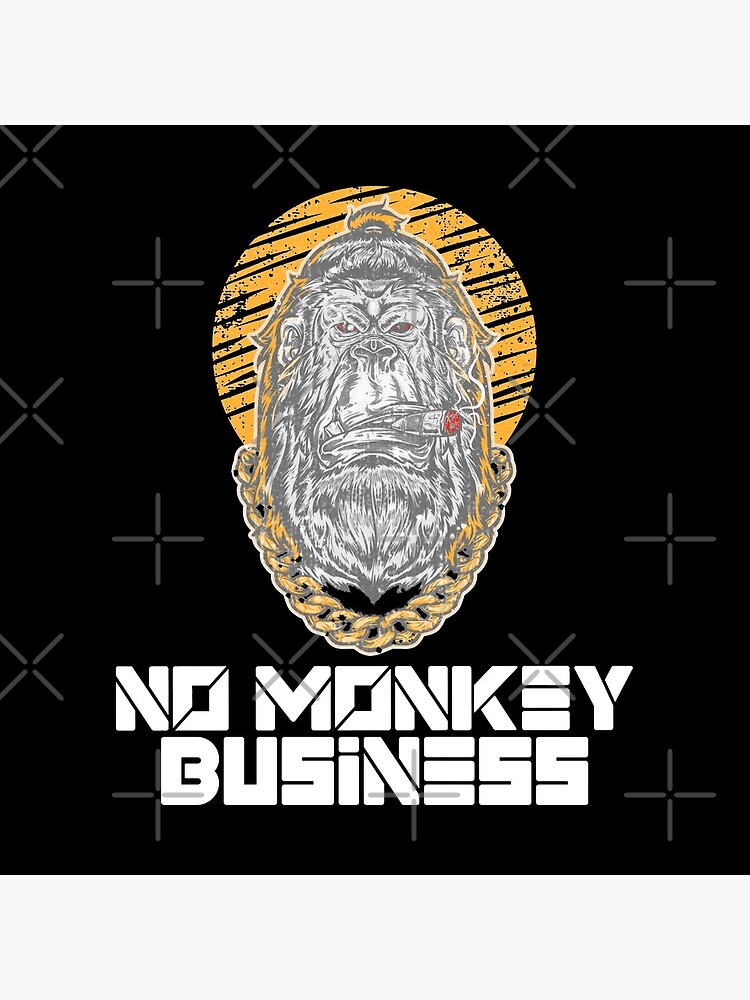 "Gorilla says NO Monkey Business" Acrylic Block for Sale by seesaw ...