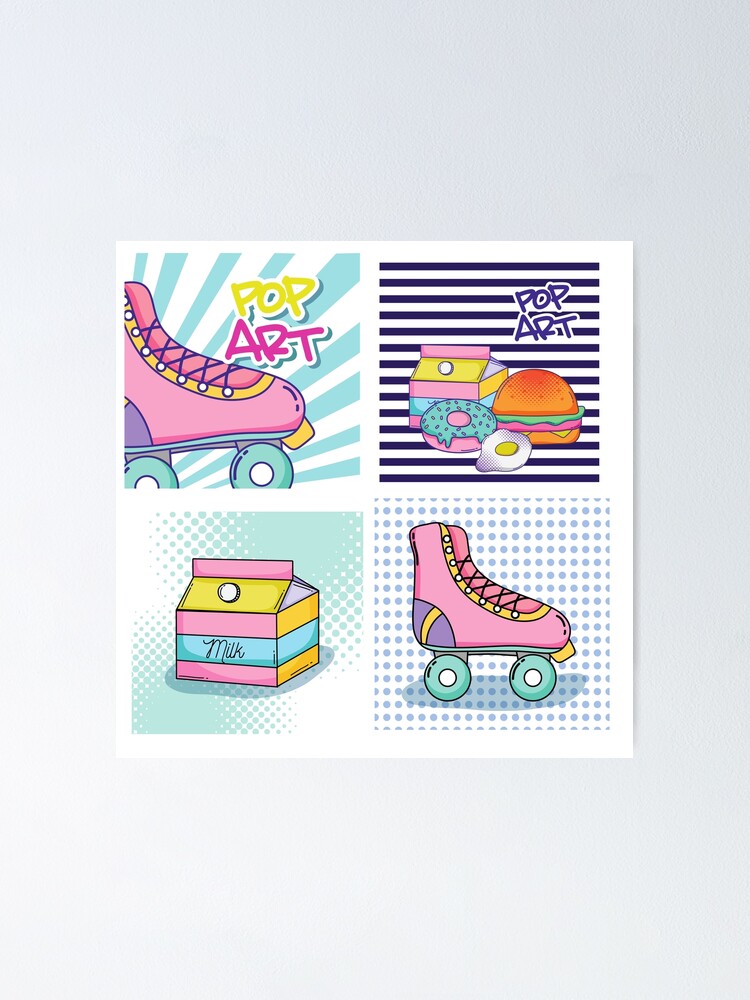 "Cute Pink Pop Art" Poster by artmina | Redbubble