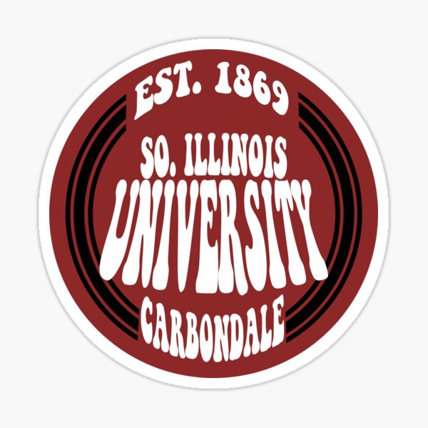 "SIU-C Groovy Circle" Sticker for Sale by kgros | Redbubble