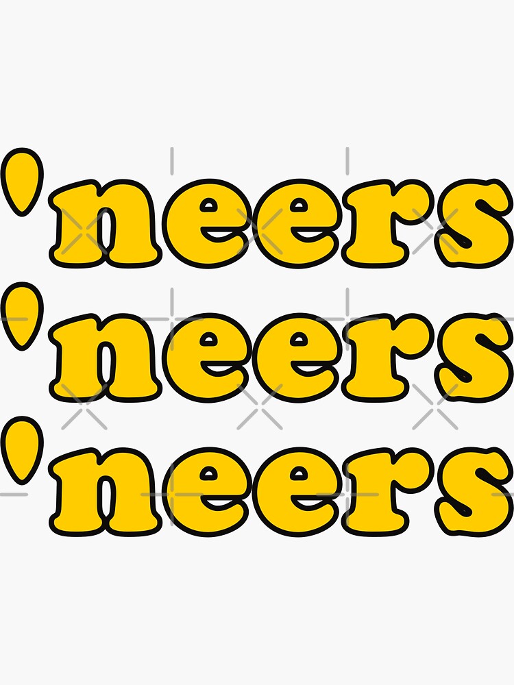 "'neers x3" Sticker for Sale by dinaac | Redbubble