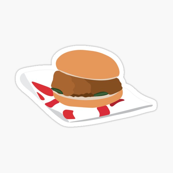 "chick fil ayyyyy" Sticker for Sale by carocreates | Redbubble