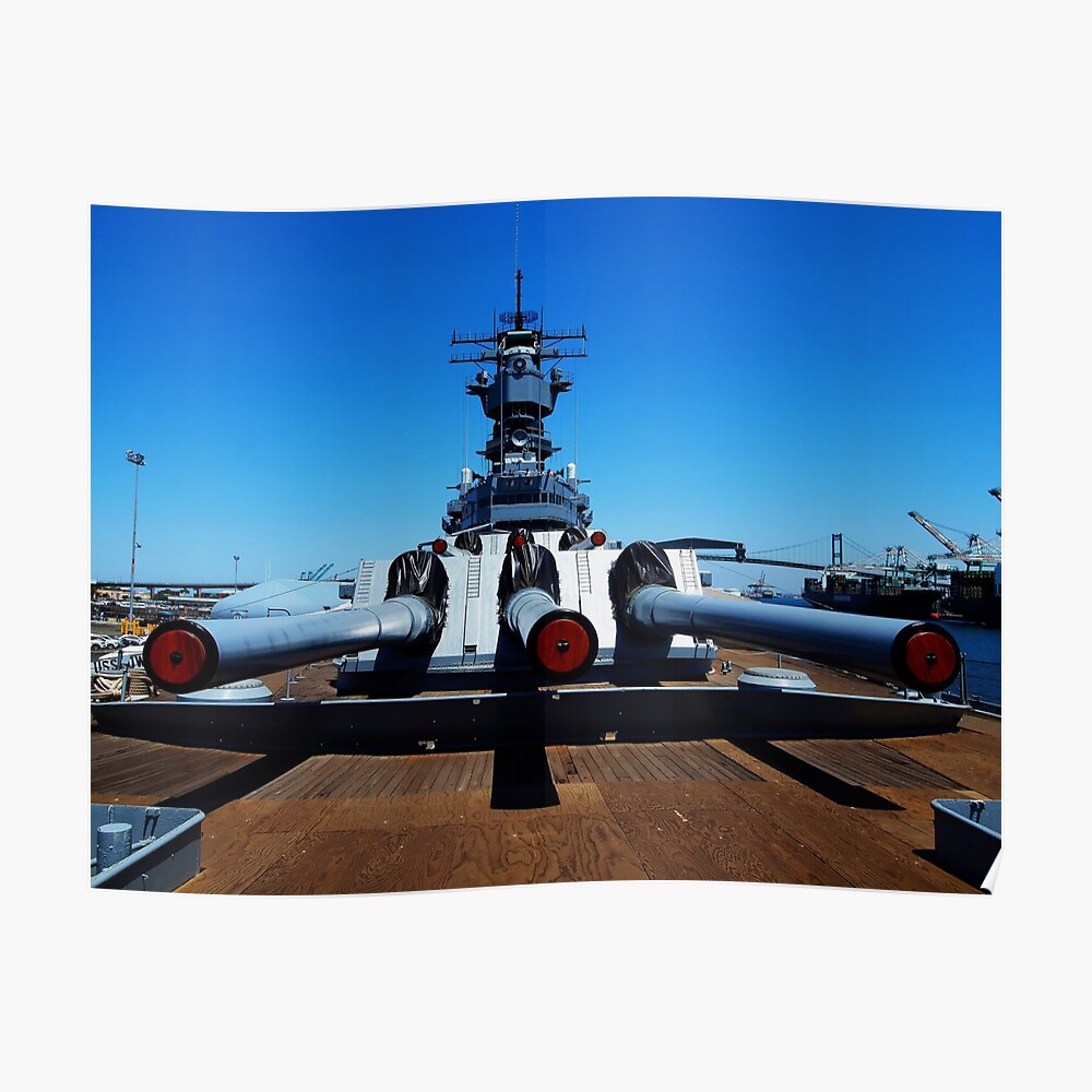 "USS Iowa -- 'On Deck'" Poster by stephenB | Redbubble