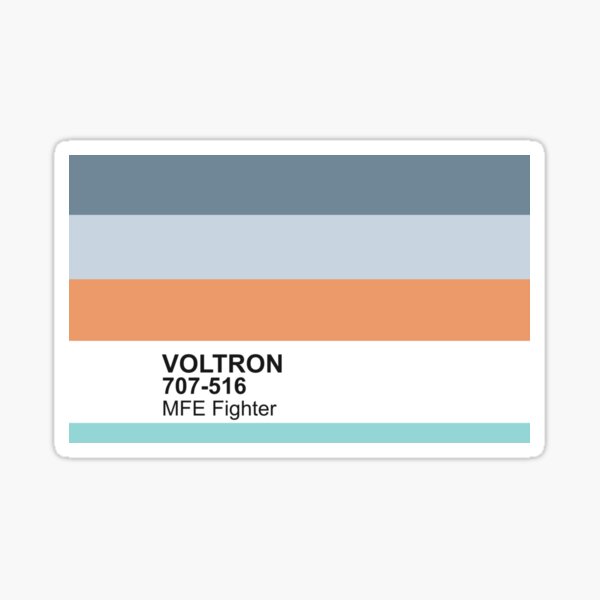 "MFE Fighter Pantone" Sticker for Sale by rowrowrowurboat | Redbubble