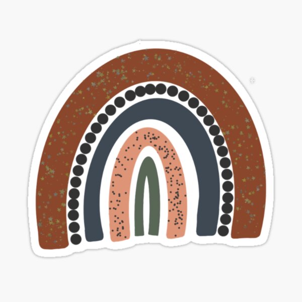 "boho rainbow " Sticker by ashlynstickers | Redbubble