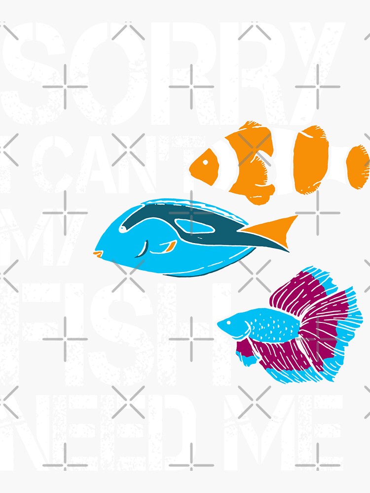 "Aquarium Gift Aquarist Tank Addiction Fish Keeping Lover" Sticker by ...