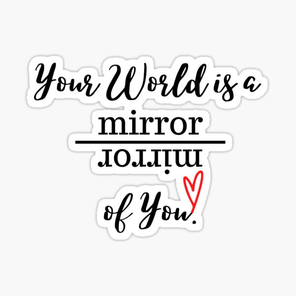 "Mirror & Reflection" Sticker for Sale by Sweet-A-Dsignz | Redbubble