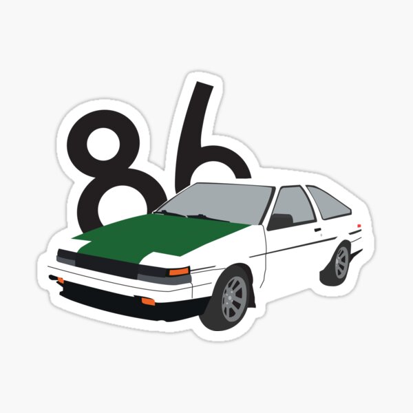 "Toyota Corolla ae86" Sticker for Sale by ObtuseChild | Redbubble
