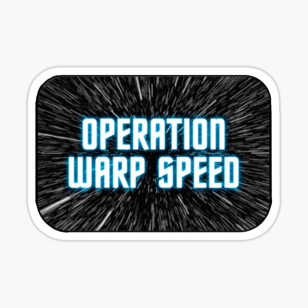 Operation Warp Speed Stickers | Redbubble