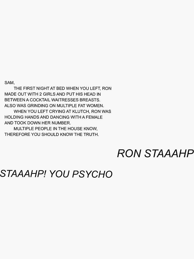 "Jersey Shore The Note & Sammi Quotes" Sticker by bmongan1104 | Redbubble