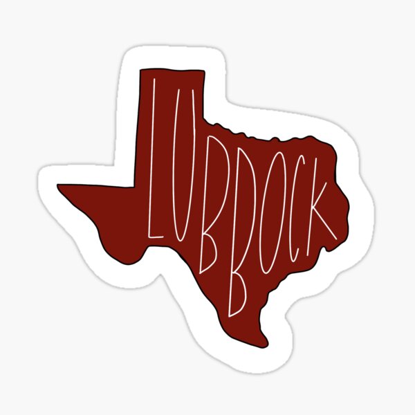 "Lubbock Texas Sticker" Sticker for Sale by karabates | Redbubble