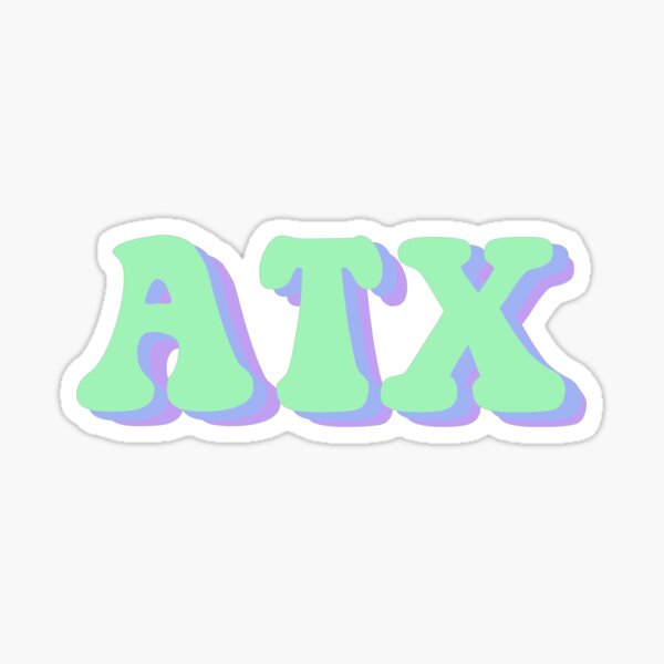 "ATX layered design" Sticker by daisyumberella | Redbubble