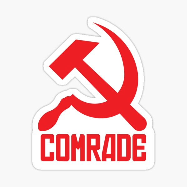 "Comrade" Sticker for Sale by LeftistLucy | Redbubble