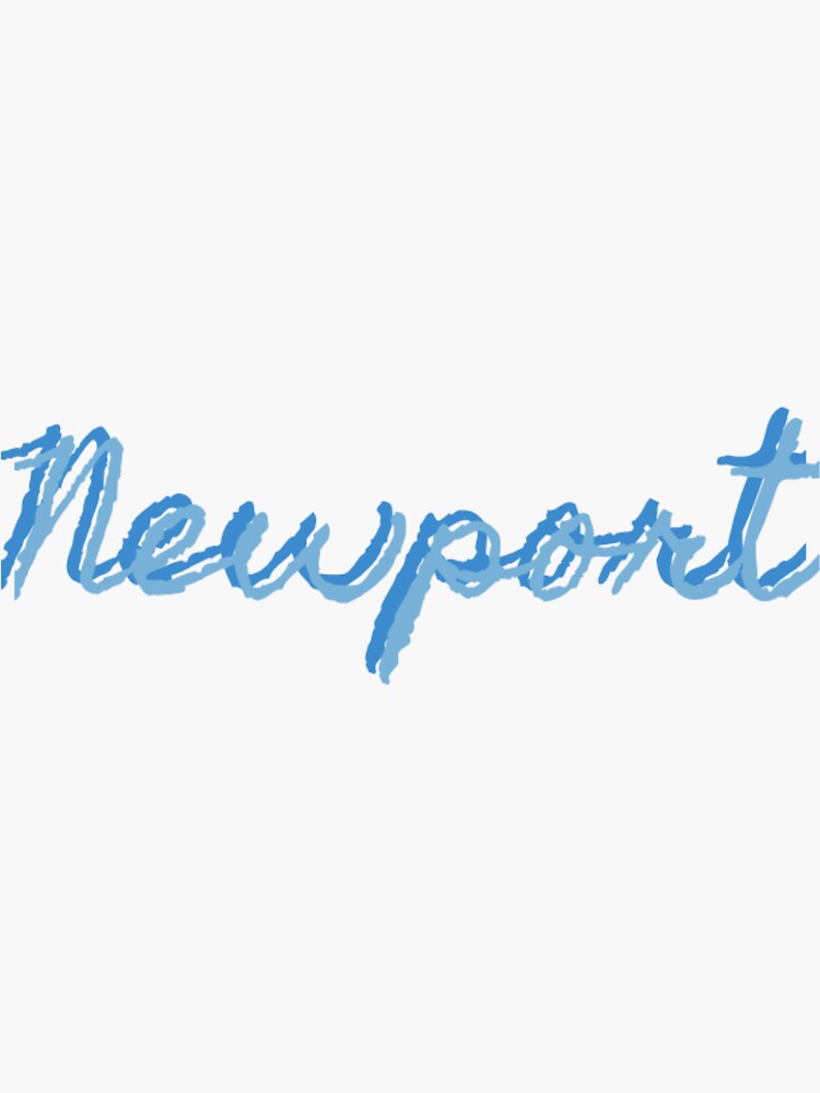 "Blue Newport Rhode Island" Sticker for Sale by Francescacllns | Redbubble