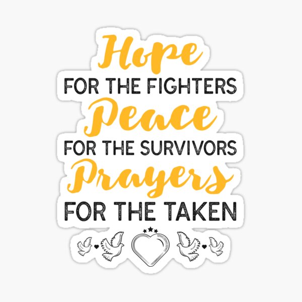"Hope Peace Prayers, Encourage design apparel" Sticker by ThanawatD ...