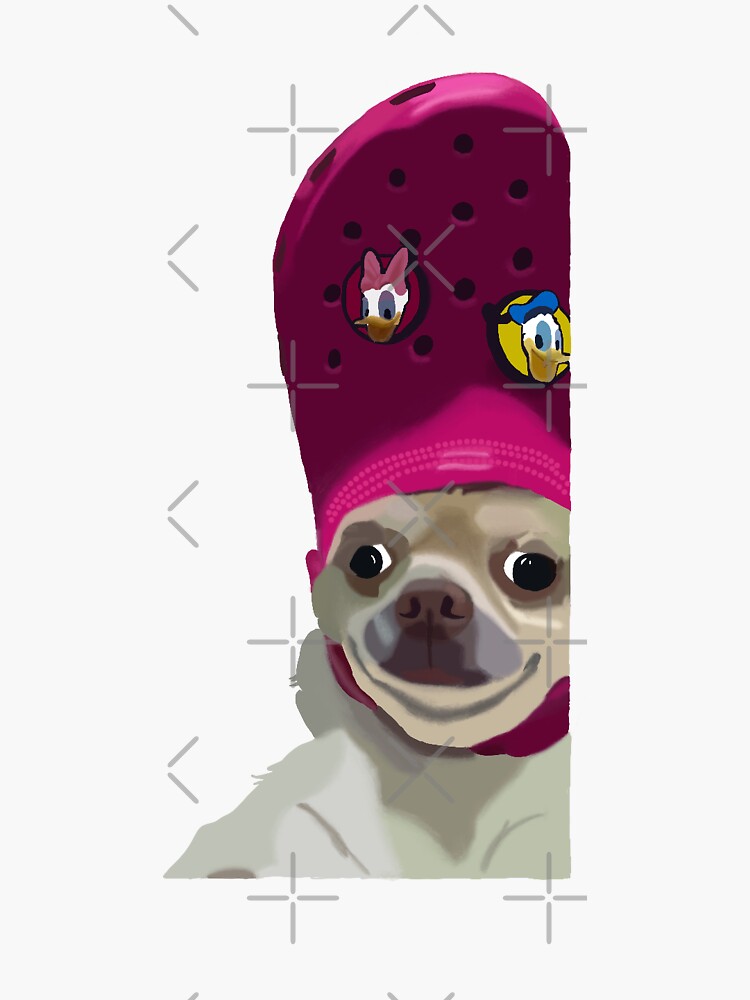 "Croc dog" Sticker for Sale by hluevano | Redbubble