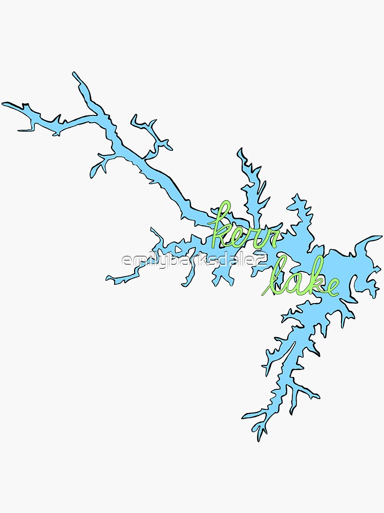 "Kerr Lake " Sticker by emilybarksdale2 | Redbubble